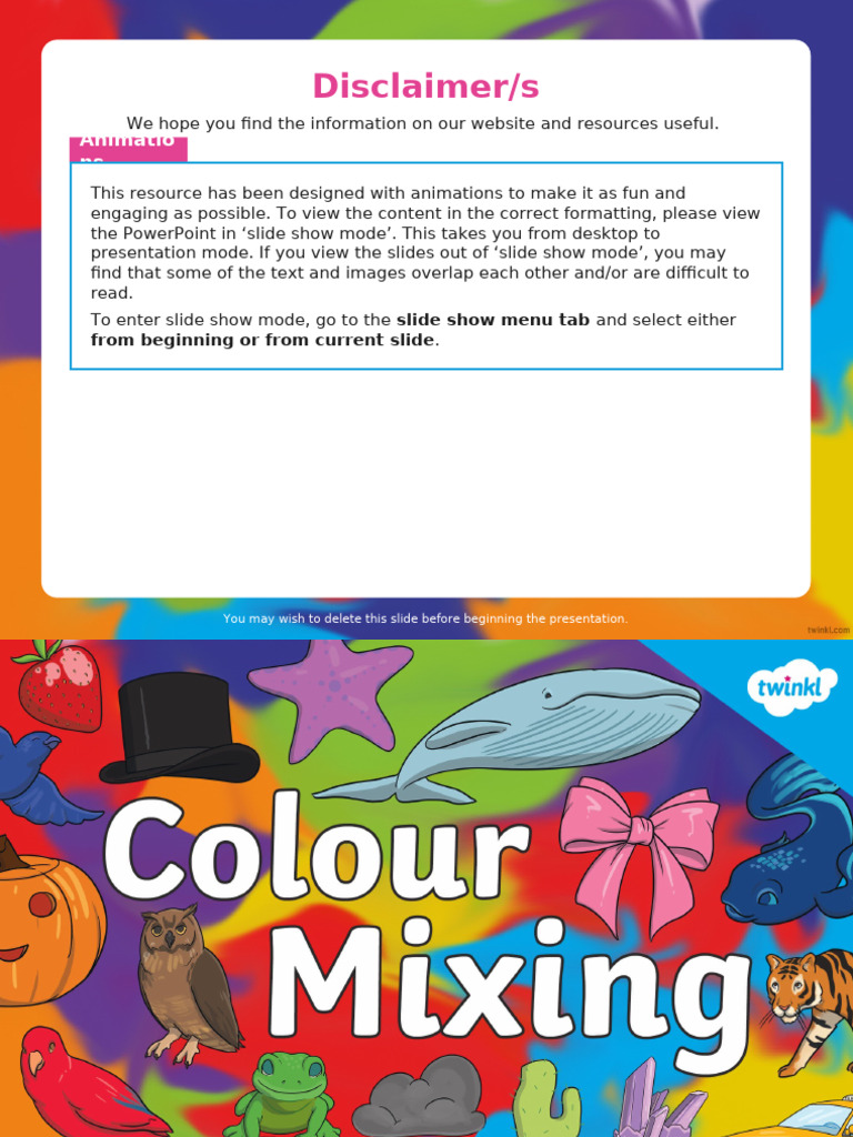 T Ad 1095 Colour Mixing Powerpoint Ver 2 | PDF