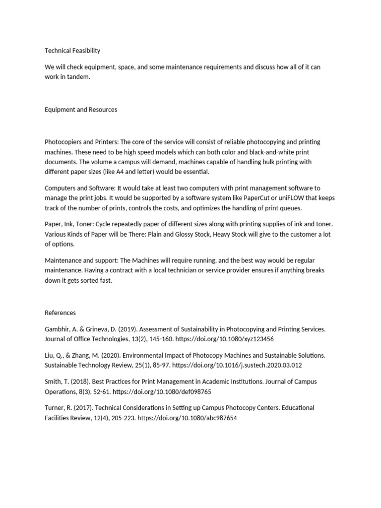 Technical Feasi WPS Office | PDF