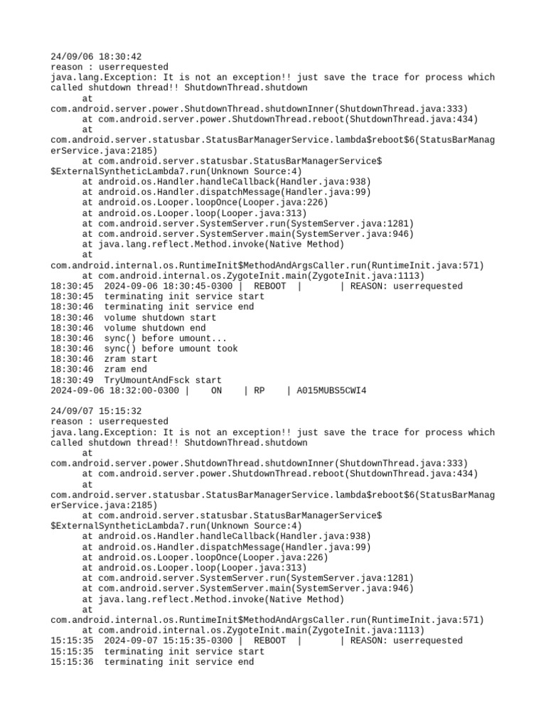 Power Off Reset Reason Backup | PDF