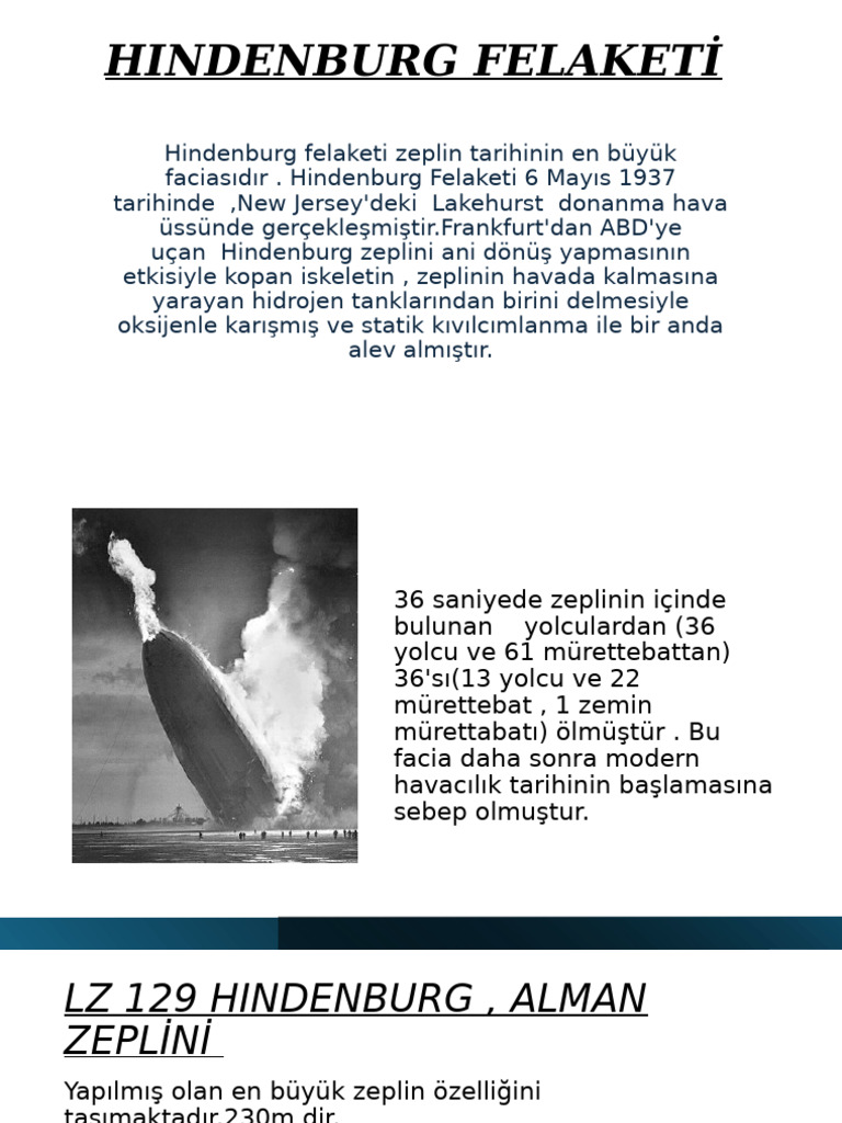Havacılık Tarihi Hindenburg Faciası | PDF