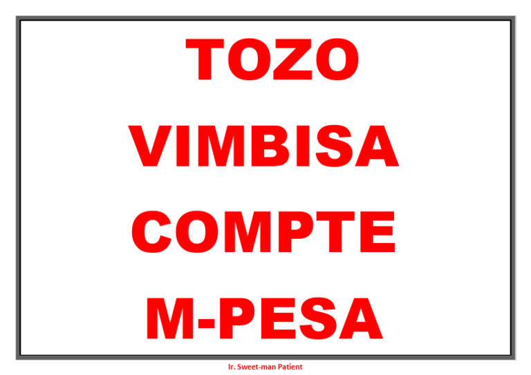 M Pesa Premium | PDF