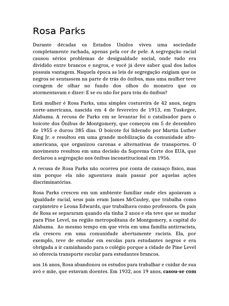 Rosa Parks | PDF