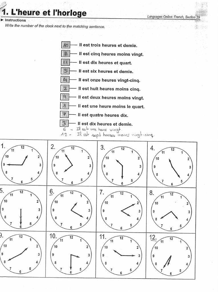L'Heure Et L'horloge | PDF