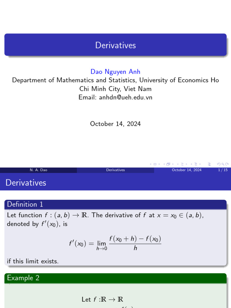Derivatives | PDF