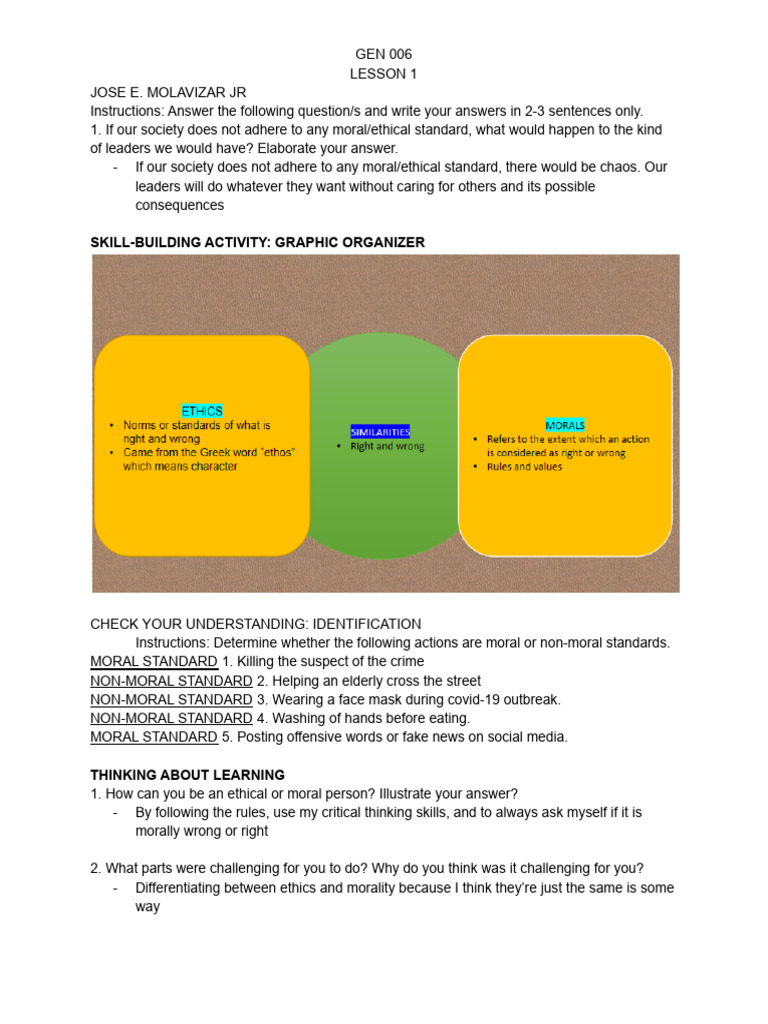 Molavizar Gen 006 Lesson 1 | PDF