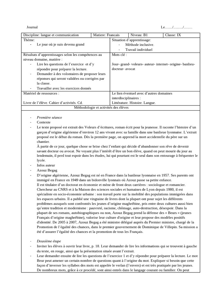 Le Jour Où Je Suis Devenu Grand Le Mag'4 | PDF