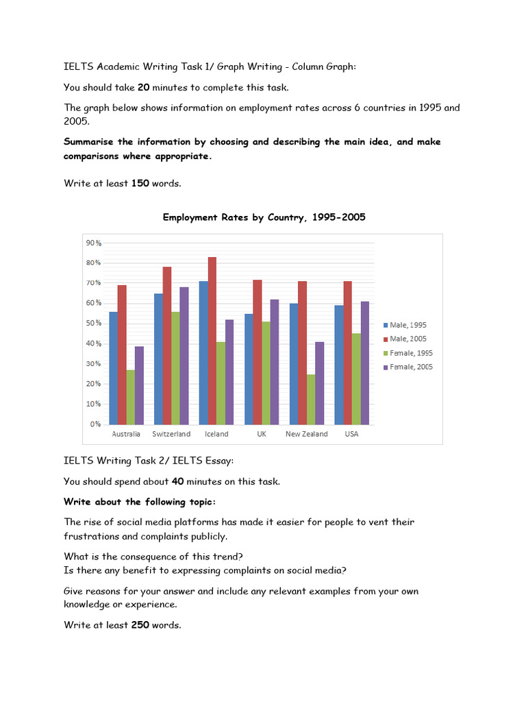IELTS Academic Writing Task 1 - 2 | PDF