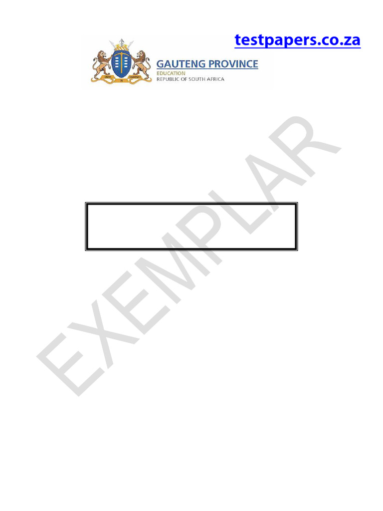 Gr10 Acc P1 (English) 2020 Exemplars Question Paper | PDF