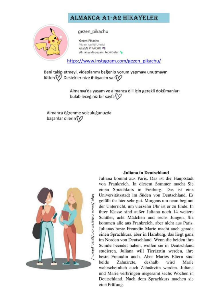 ALMANCA A1-A2 HİKAYE | PDF