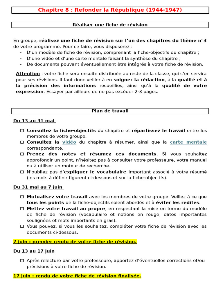6H8-Consignes 2 | PDF