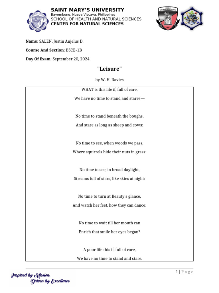 Poem (Psep) | PDF