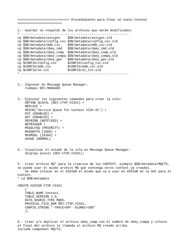 Info Procedimiento Crear CONTEXT Linux | PDF | Datos | Informática