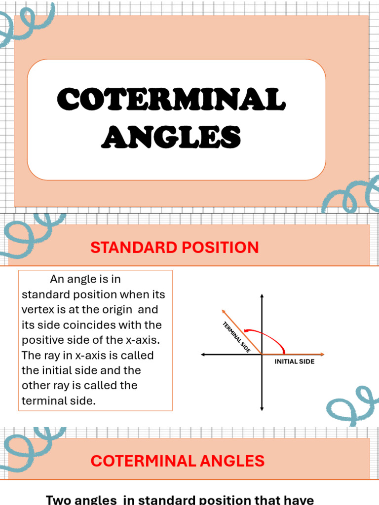 Lesson 2 Coterminal-Angles | PDF