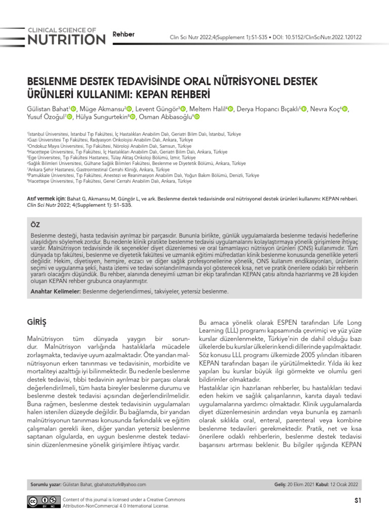 Kepan Oral Nutrisyon | PDF