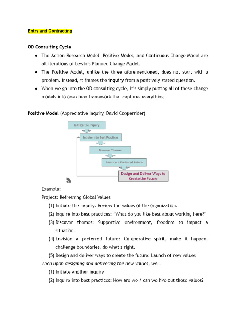 Entry & Contracting Notes | PDF