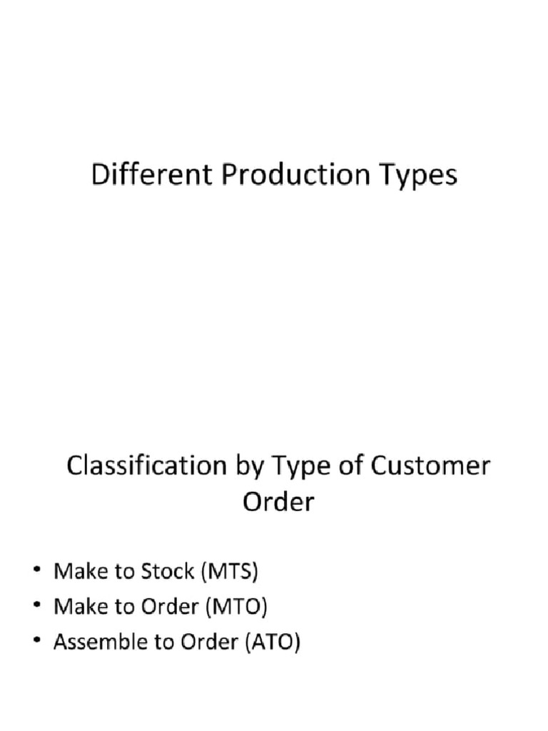 Make To Order Material | PDF