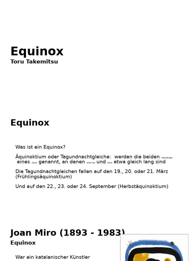 Equinox | PDF