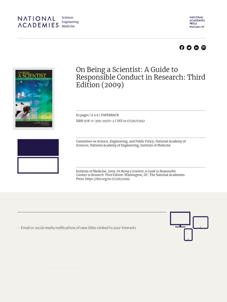 Being A Scientist | PDF | Mentorship | Social Science