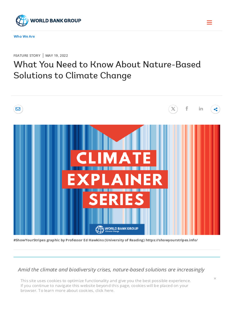 Climate Explainer - Nature-Based Solutions | PDF | Wetland | Science ...