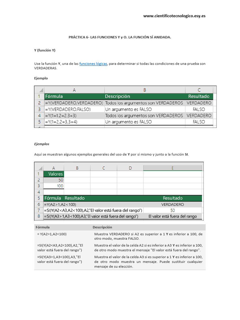 funcion_si_Y_O | PDF
