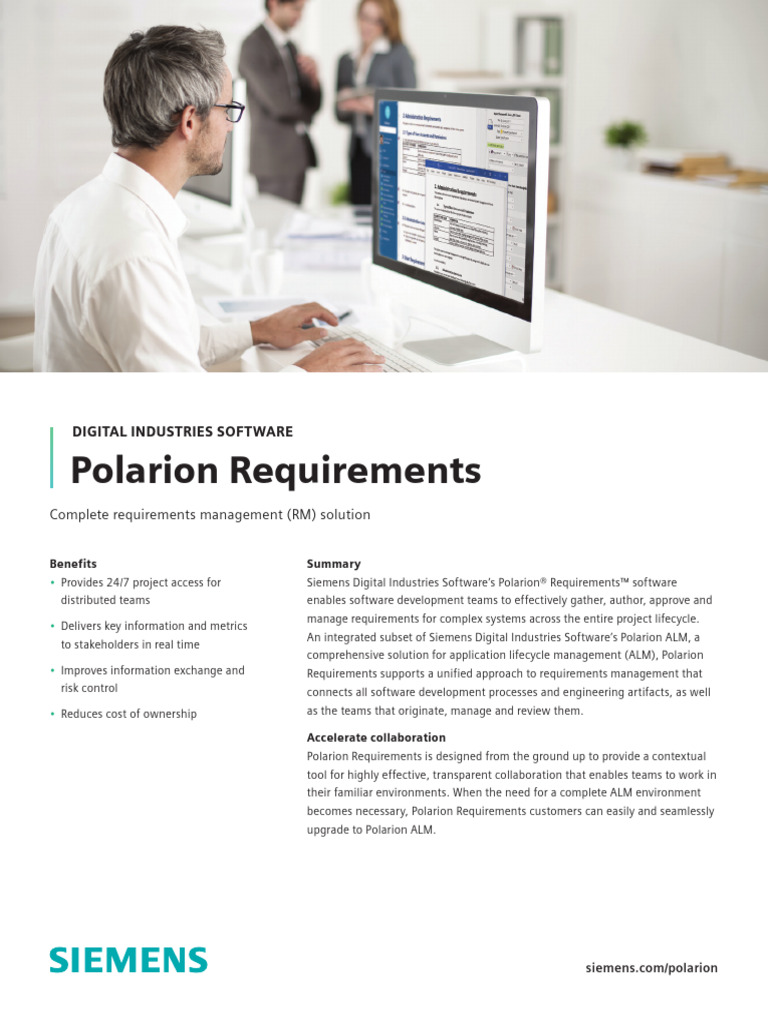 Siemens PLM Polarion REQUIREMENTS Fact Sheet | PDF