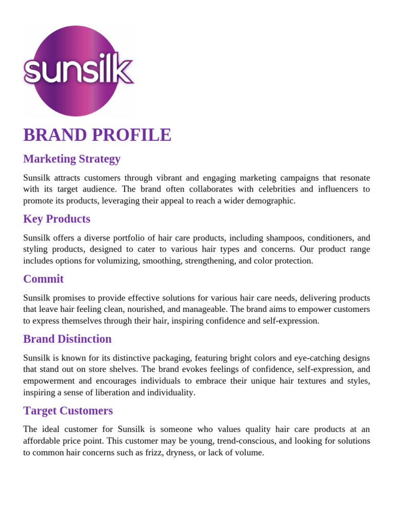 Brand Profile | PDF