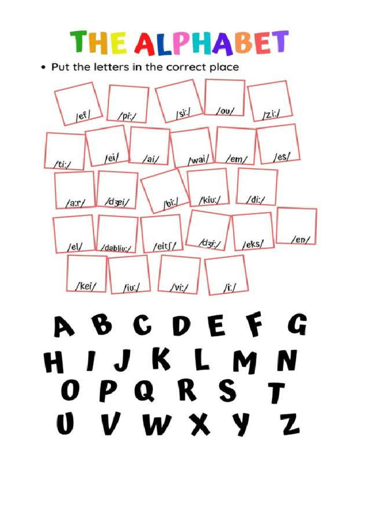 The Alphabet and Numbers | PDF