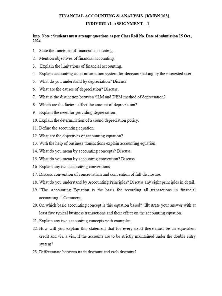 FAA individual assignment 1 | PDF