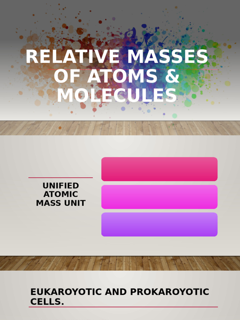 Relative Masses of Atoms and Molecules | PDF