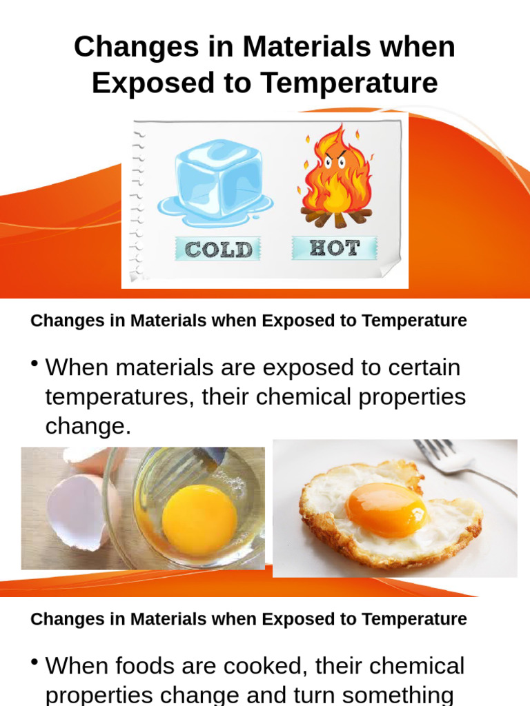 Changes in Materials When Exposed To Temperature | PDF