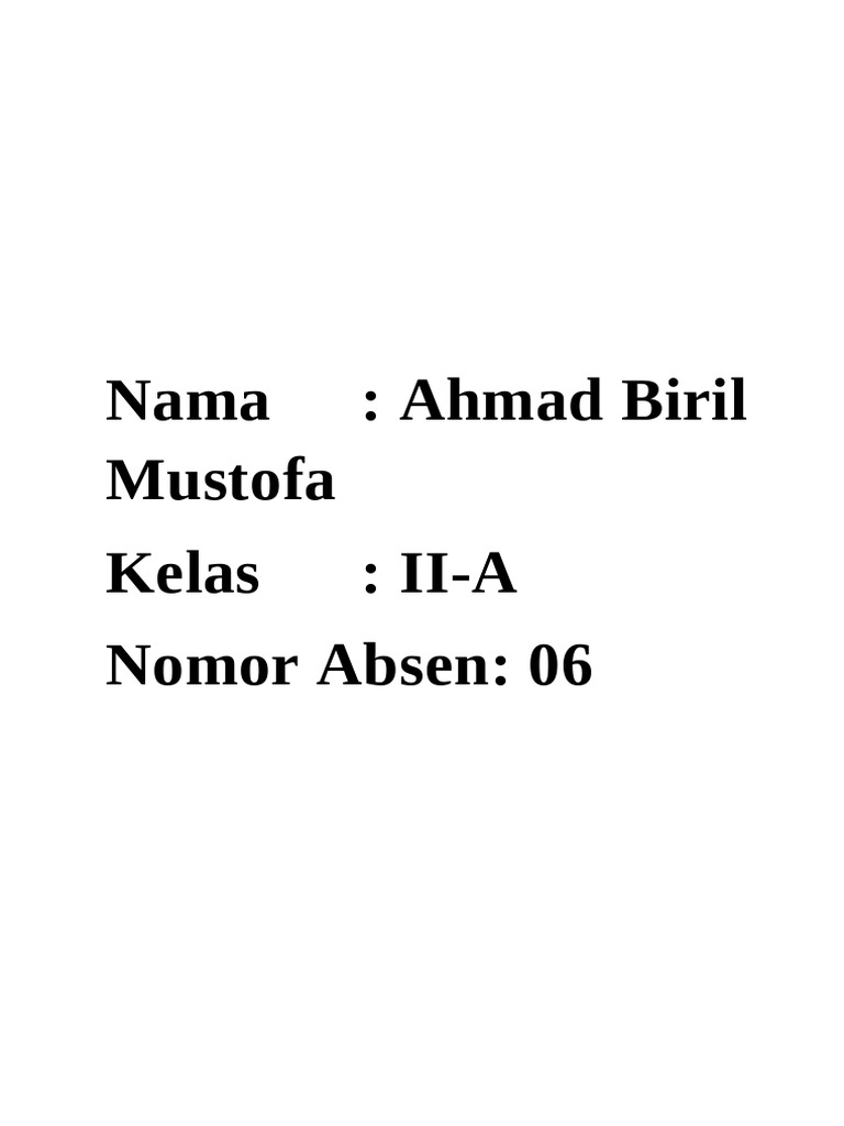 IDENTITAS KELUARGA BIRIL | PDF