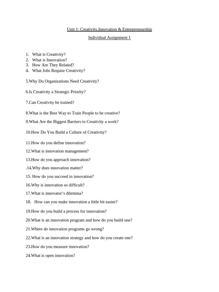 Unit 1 Individual Assignment | PDF
