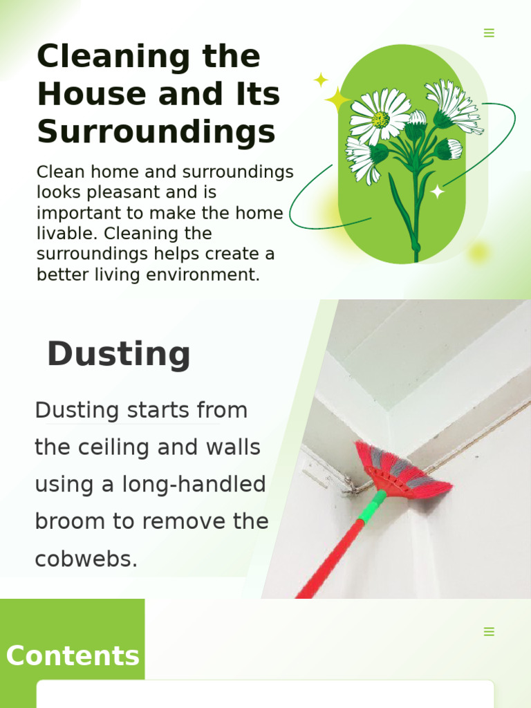 Cleaning The House and Its Surroundings | PDF