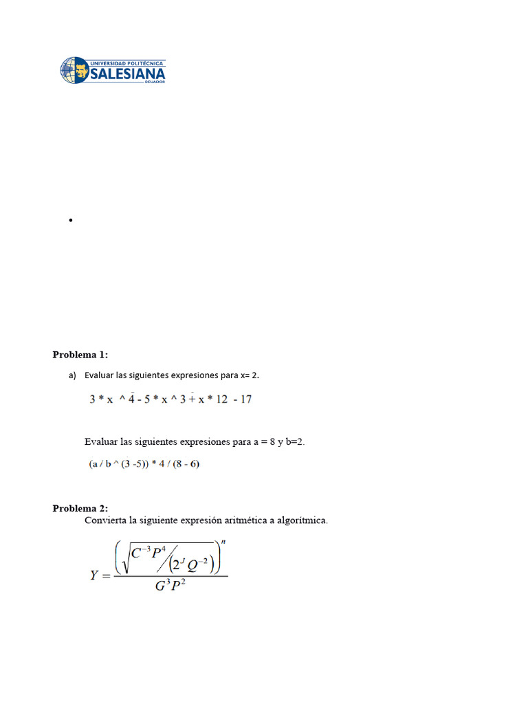 Práctica 04. - Variables y Operadores | PDF | Simulación | Algoritmos