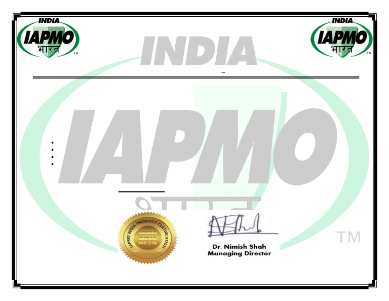 CERA In-House Laboratory Recognition Certificate '2022-'23 | PDF