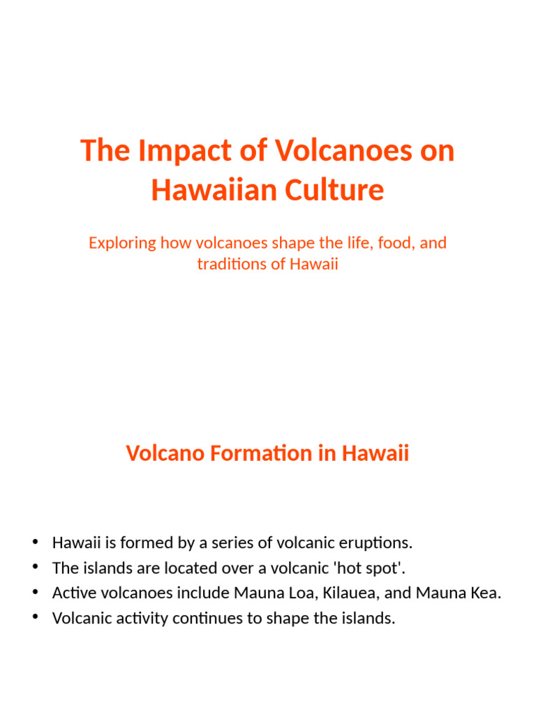 Impact of Volcanoes On Hawaiian Culture | PDF