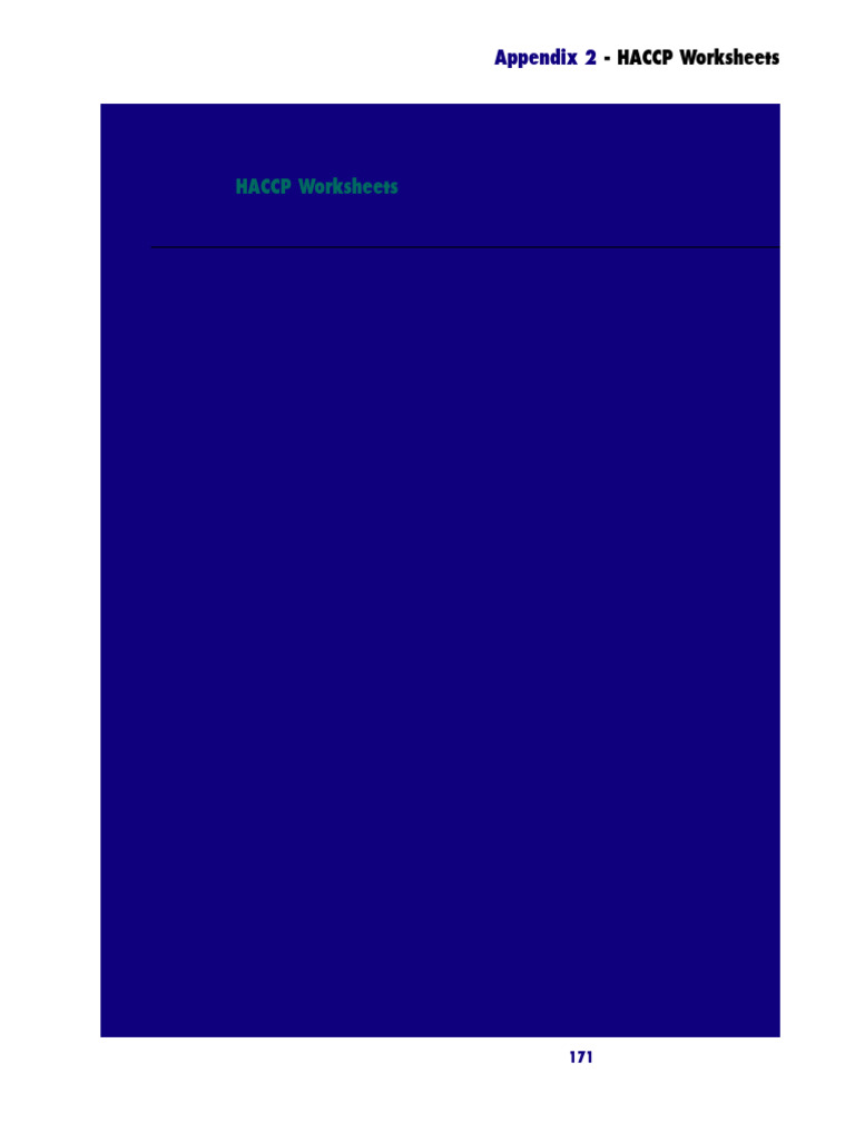 Hazard-Analysis-Critical-Control-Point-Worksheets HACCP | PDF | Hazards ...