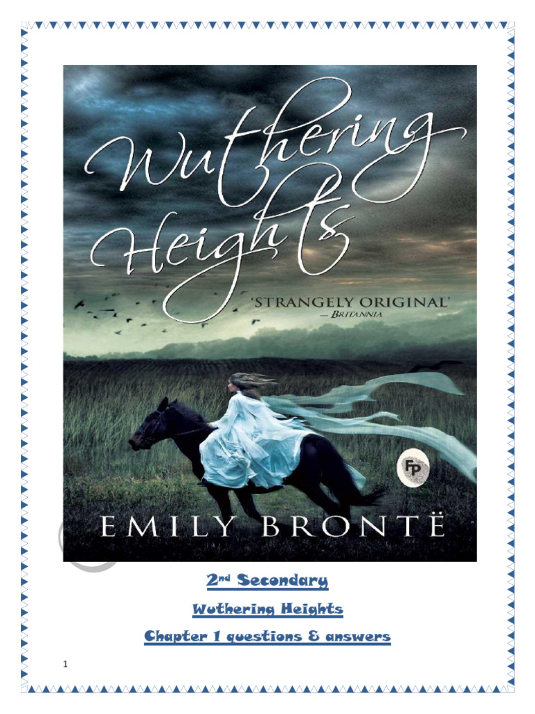 Chapter 1 questions Wuthering Heights 2025 | PDF