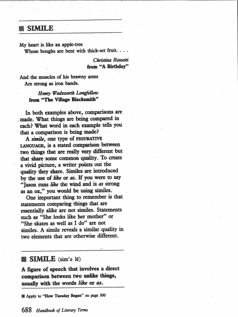 Simile and Metaphor Poems and Study Guides | PDF