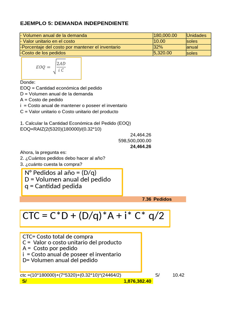 5° Ejemplo D. Independiente | PDF