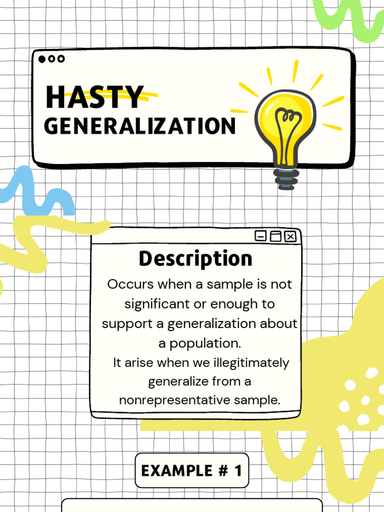 Hasty Generalization Pdf
