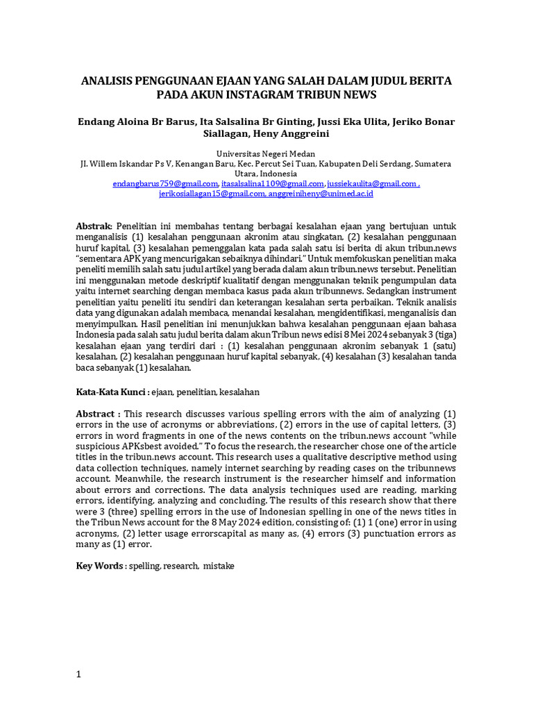 JURNAL BAHASA INDONESIA KEL DUA (2) | PDF