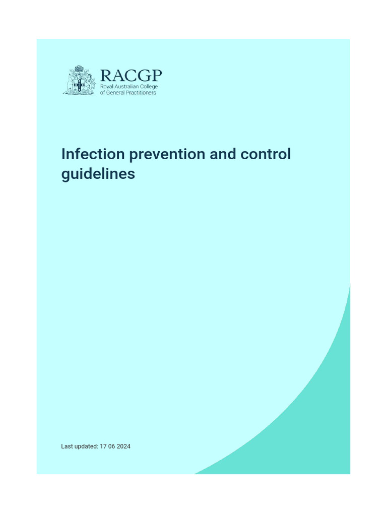 Infection Prevention and Control Guidelines | PDF