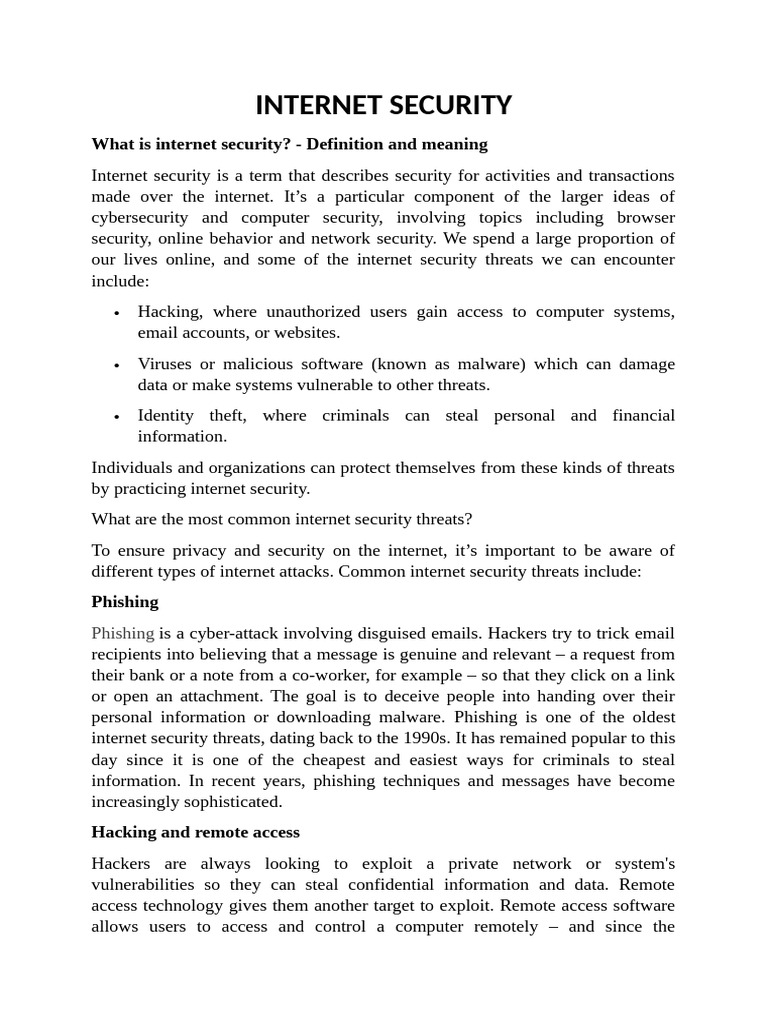 Internet Security | PDF