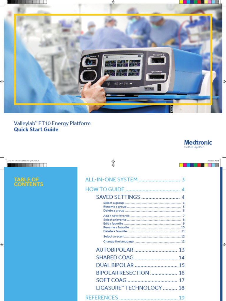 Medtronic Valleylab FT10 | PDF