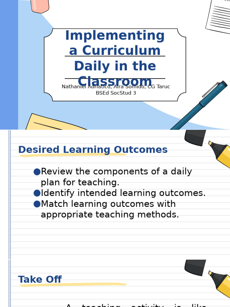 Implementing Curriculum | PDF