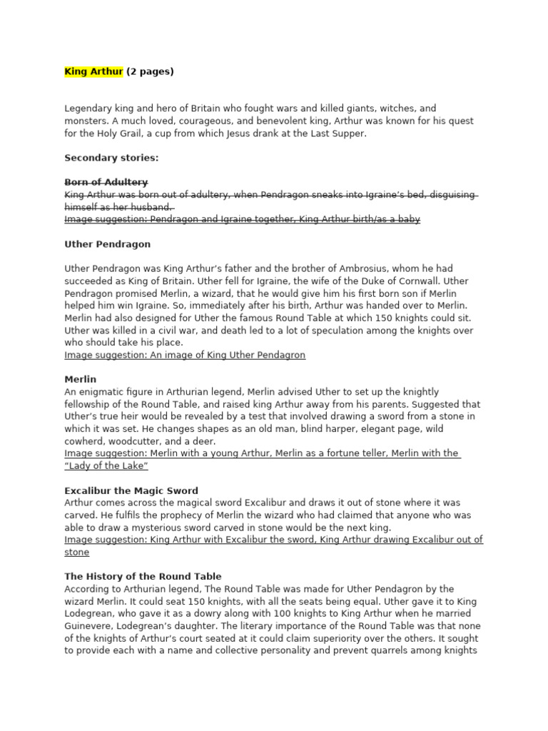 King Arthur | PDF