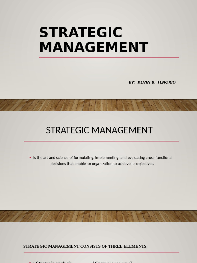Strategic Management | PDF