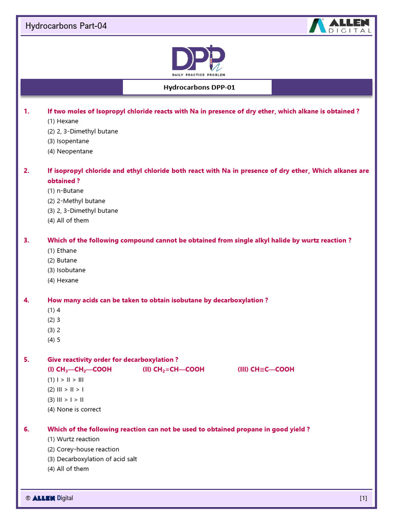 Hydrocarbon DPP | PDF
