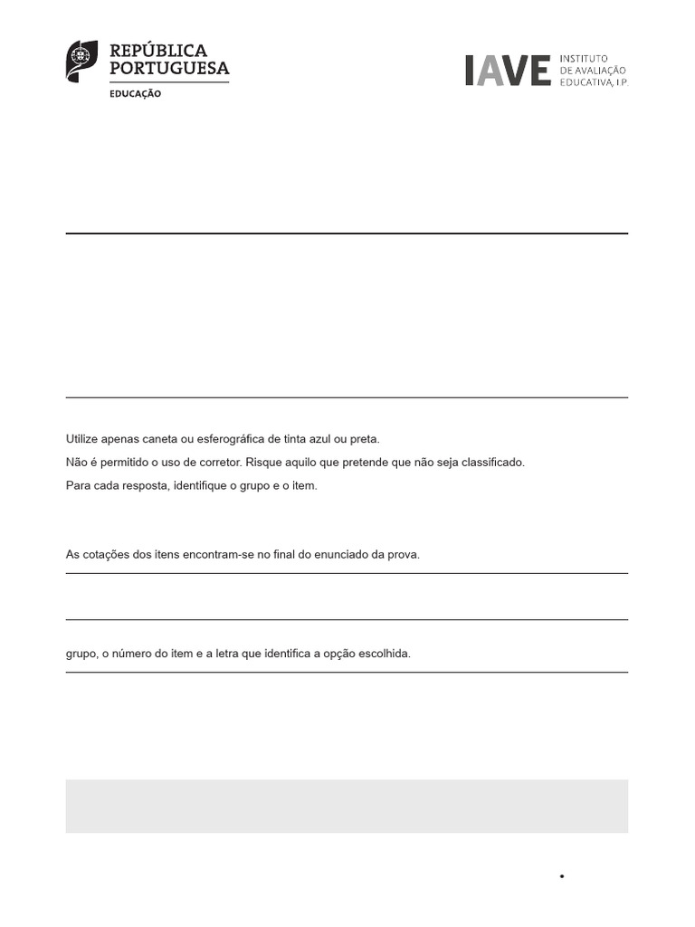 Versão 1: Exame Final Nacional de Biologia e Geologia Prova 702 - 2. Fase - Ensino Secundário ...